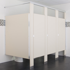 Solid Plastic Bathroom Partition - Partition King