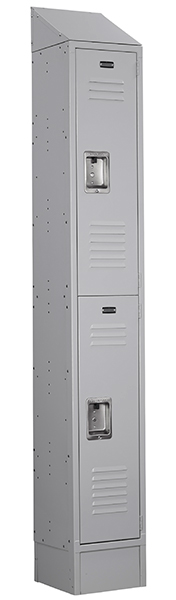 Angle-View-2-Tier-EB-FB-SH-Gray - Partition King | Partition King