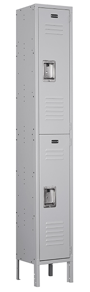 Angle-View-2-Tier-Gray - Partition King | Partition King