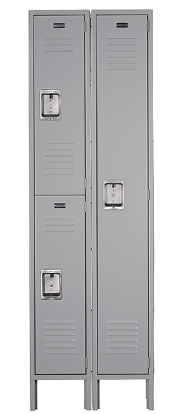Side-by-Side-Front-1-2-Tier-Gray - Partition King | Partition King